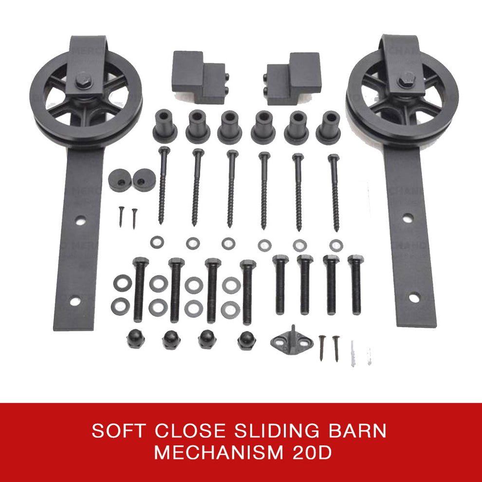 Soft Close Sliding Barn Door Mechanism MM-20D – Aichi Door Hardware