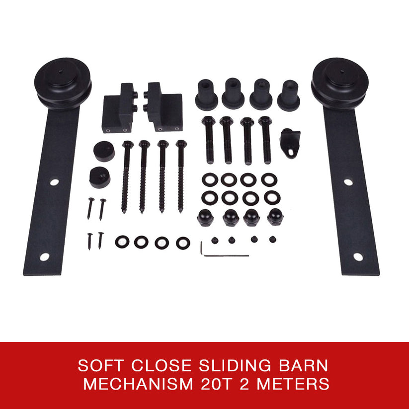 Soft Close Sliding Barn Door Mechanism MM-20T – Aichi Door Hardware